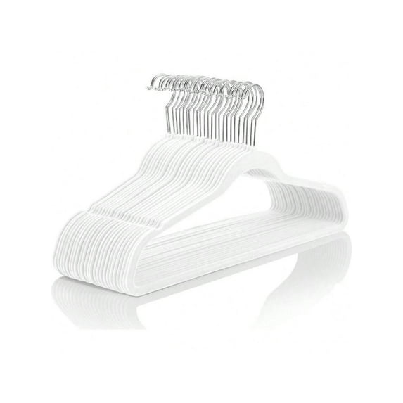 50 Pack Premium Velvet Hangers Heavy Duty，Non-Slip Space Saving Clothes ...