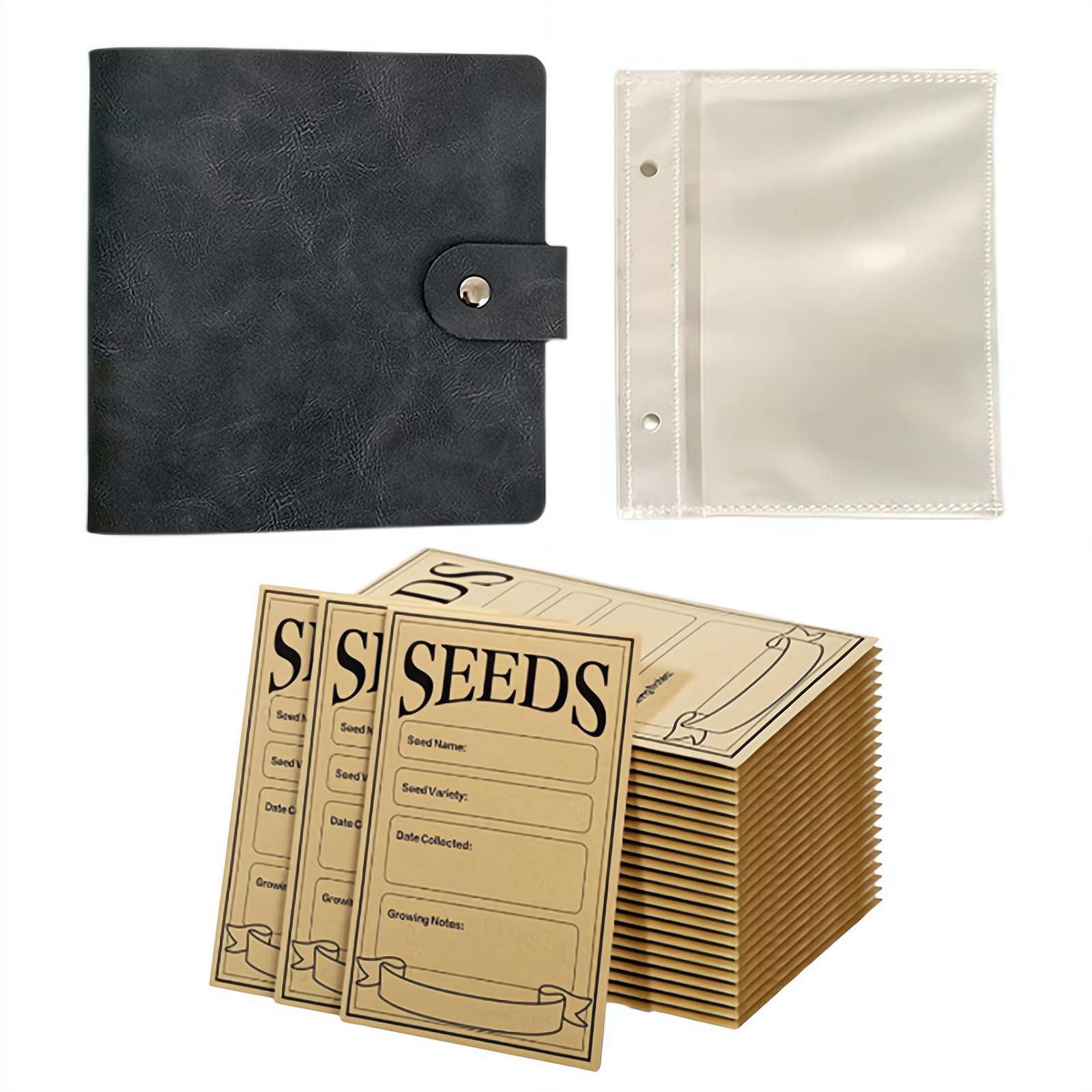 50-Pack Reusable Self-Sealing Seed Packets Storage Envelopes for ...