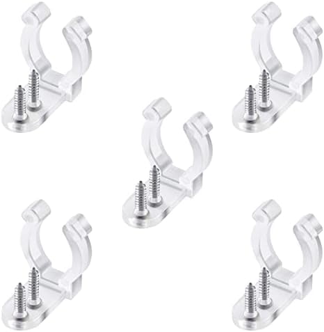 50 Pack Rope Light Clips Clear- Heavy Duty 1/2 Inch Invisible Mounting ...
