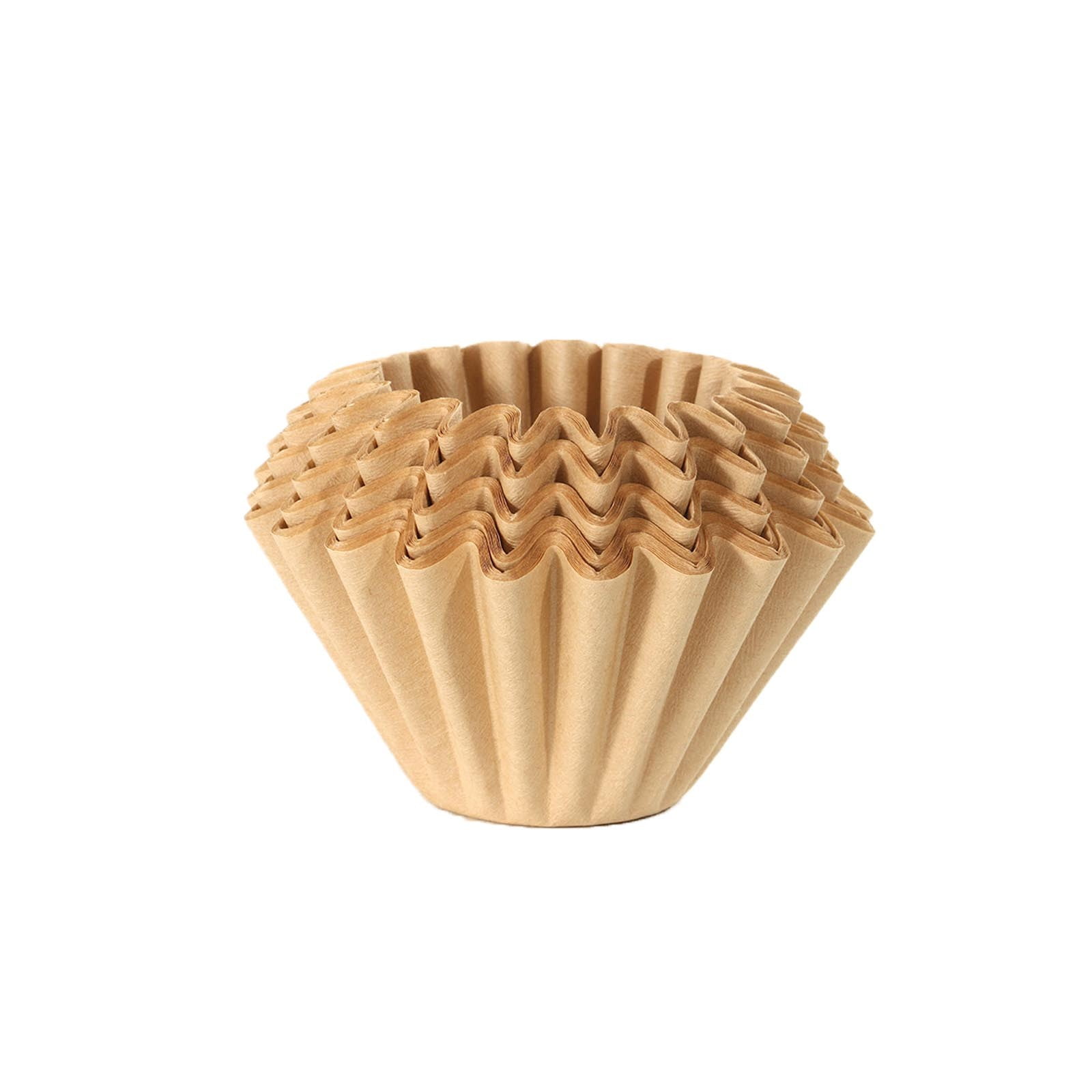 50 Pack Round Coffee Filter Papers, 185 Unbleached Natural Cone Filters ...