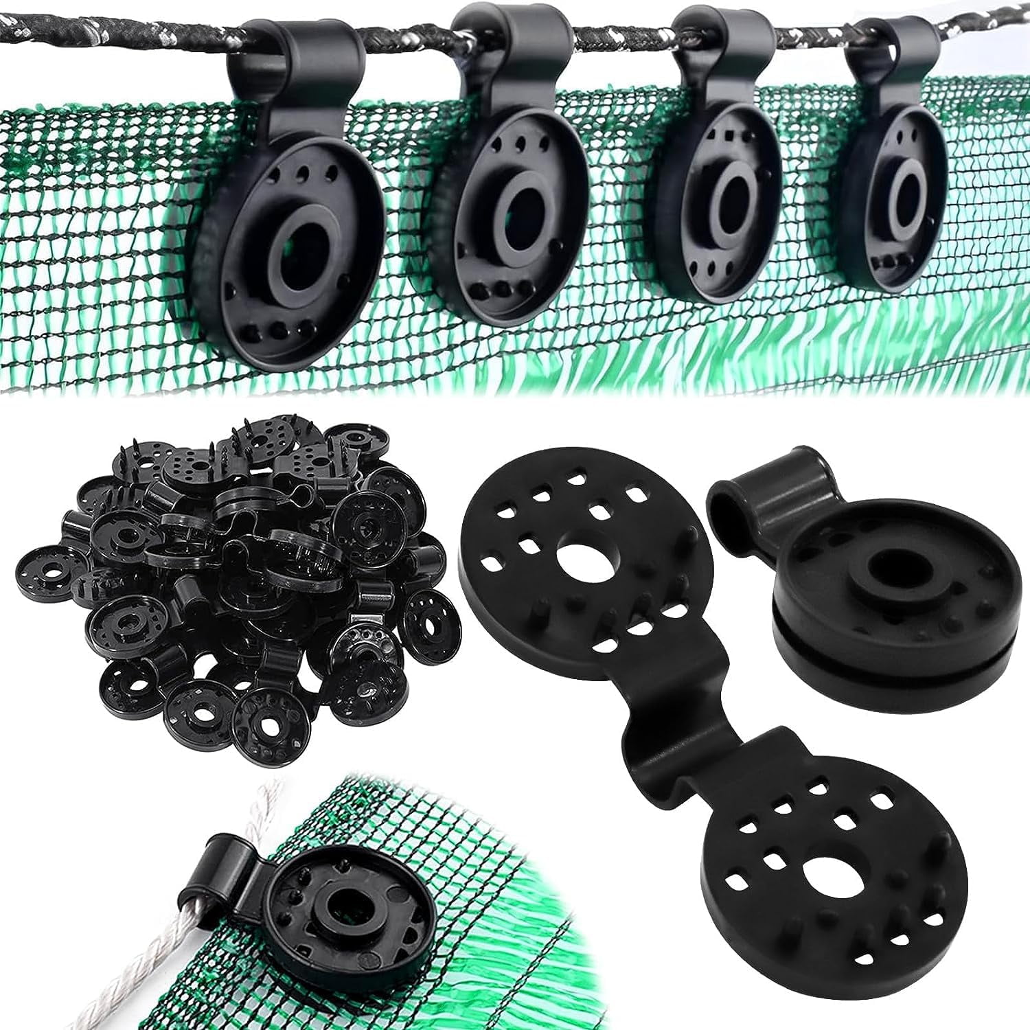 50 Pack Shade Cloth Clips, 2023 Reuse Shade Cloth Plastic Clips ...