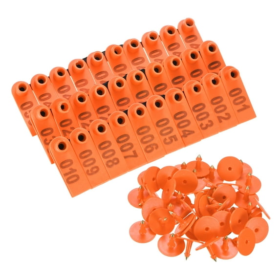 50-Pack Sheep Ear Tags 001-050 Number, TPU Livestock Ear Tags for Cows ...