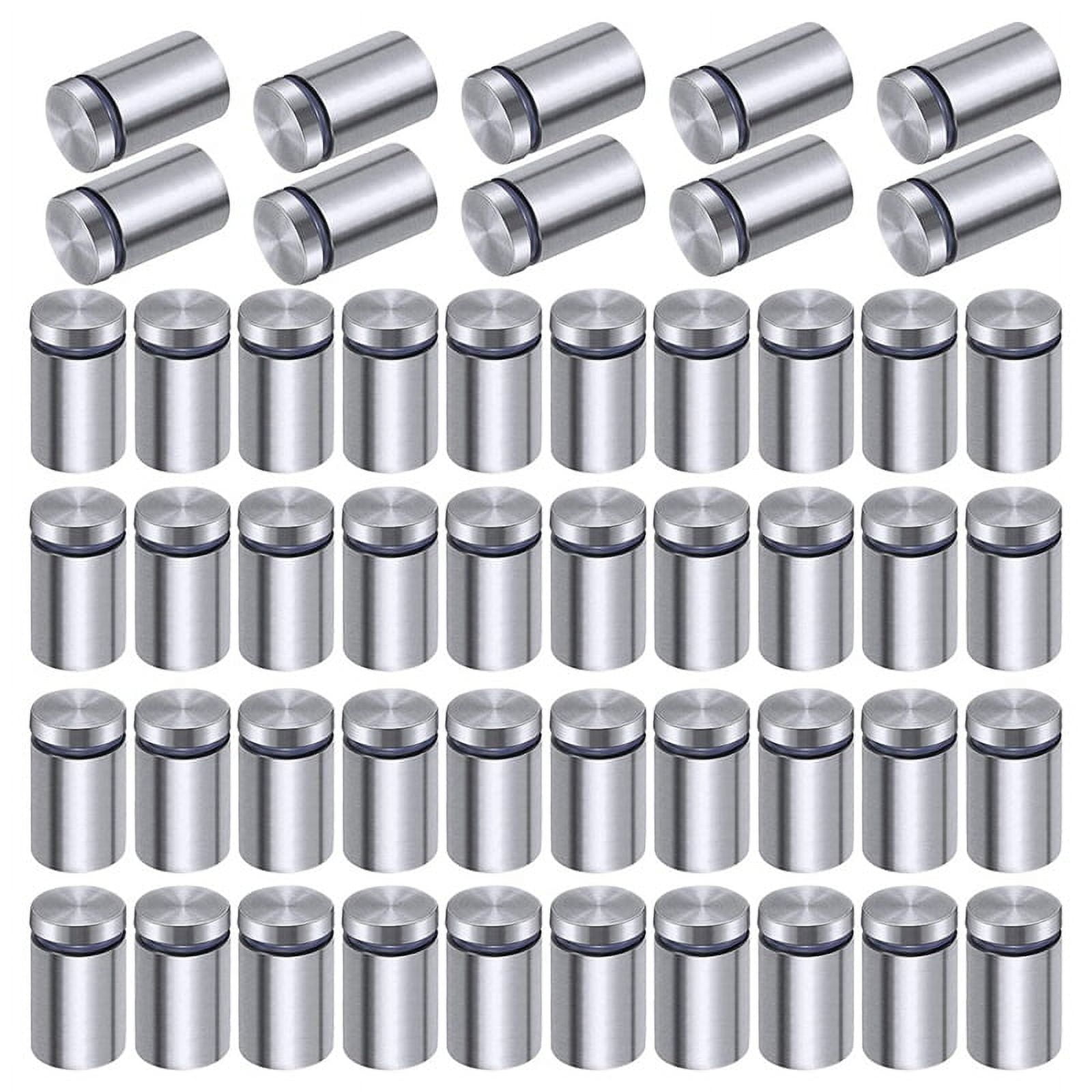 50 Pack Sign Standoff Screws, Stainless Steel Standoff Screws Kit ...