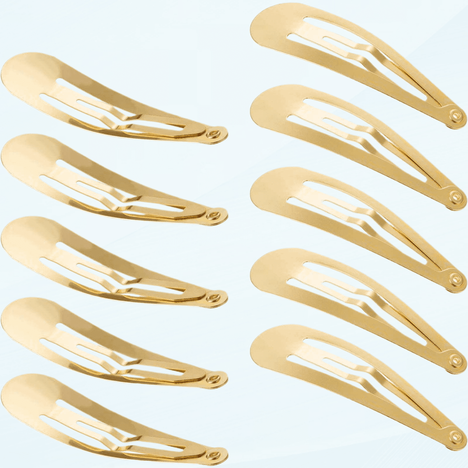 50 Pack Snap Hair Clips Hair Barrettes for Kids, Girls and Women, 50 mm ...