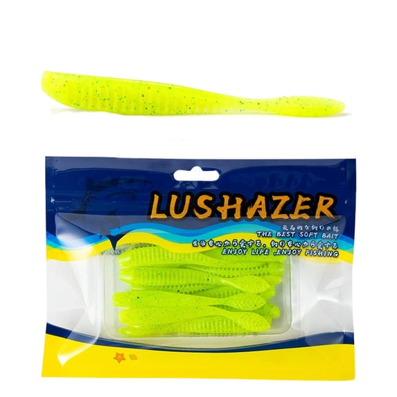 50 Pack Soft TPE Floating Worms 85mm 2g - Artificial Fishing Bait for ...