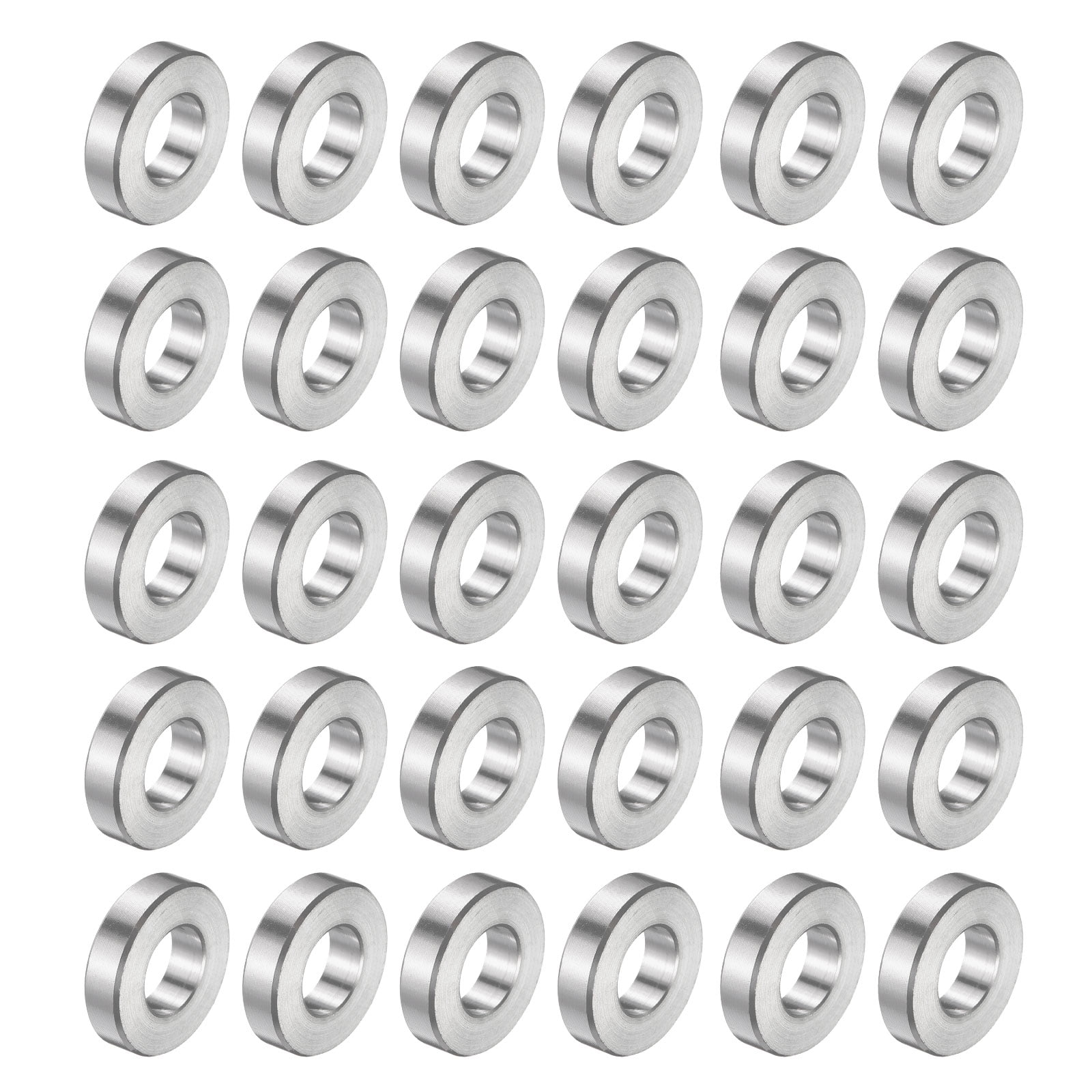 50 Pack Stainless Steel Spacer 3/8" Bore x 3/4" OD x 3/16" Length Screw ...