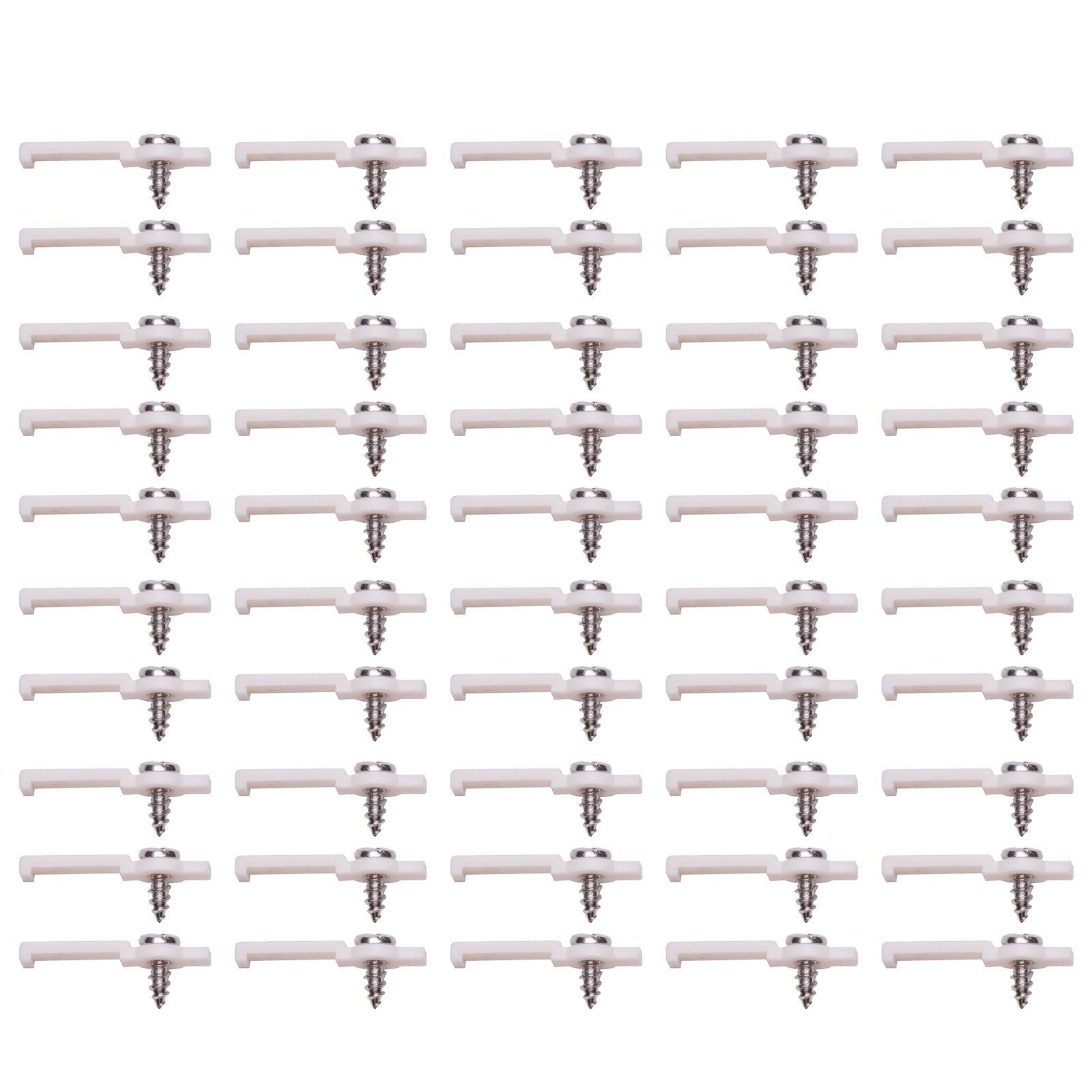 50 Pack Strip Light Mounting Brackets,Fixing Clips,One-Side Fixing,50 ...