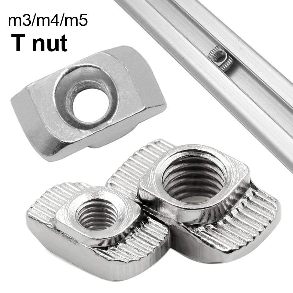 50-Pack T-Slot Sliding Nuts for 20 Series: M3/M4/M5 Fasteners - Walmart.com