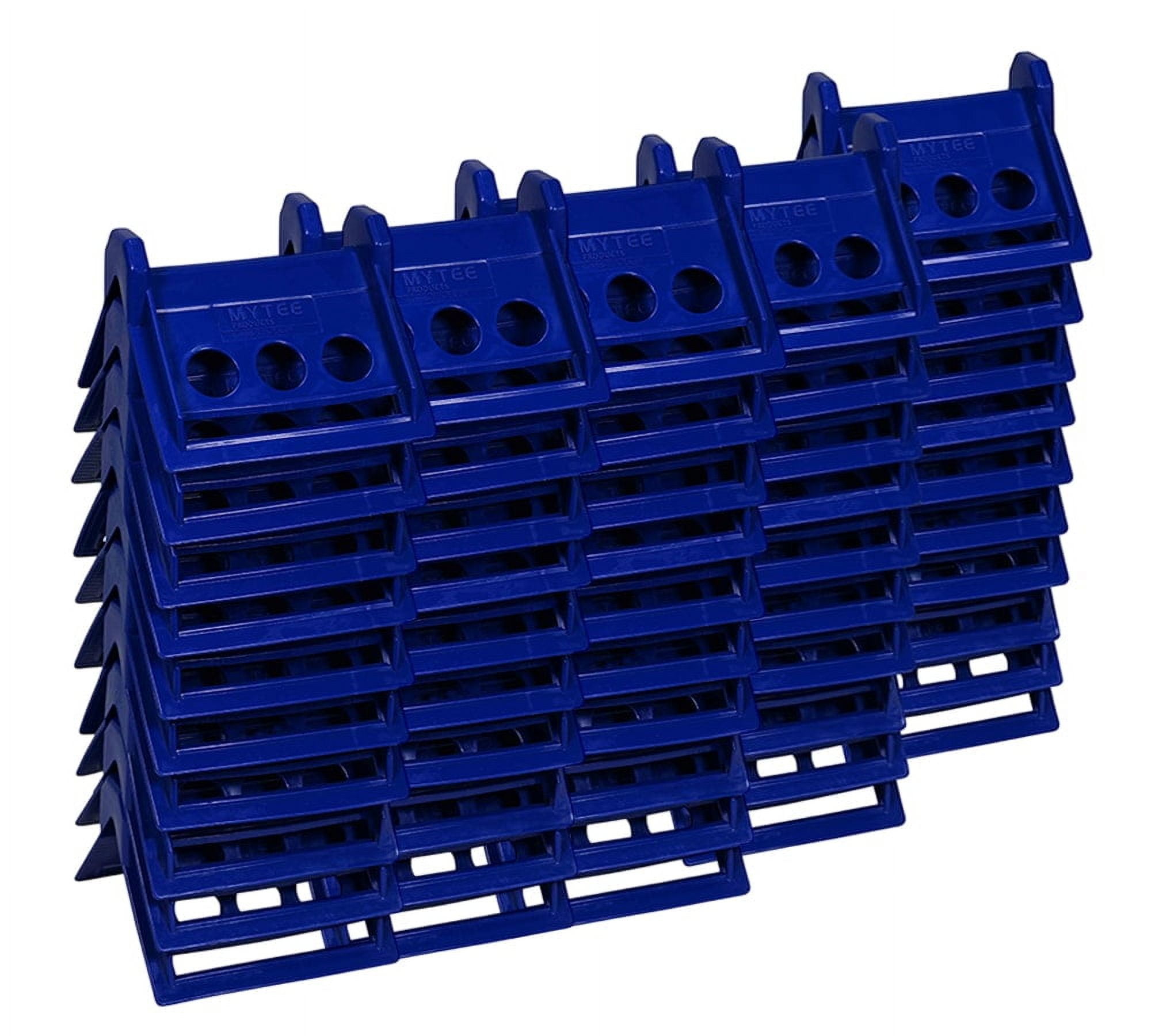 (50 Pack) V Shaped Board 4" Blue Plastic Corner Edge Protectors for ...