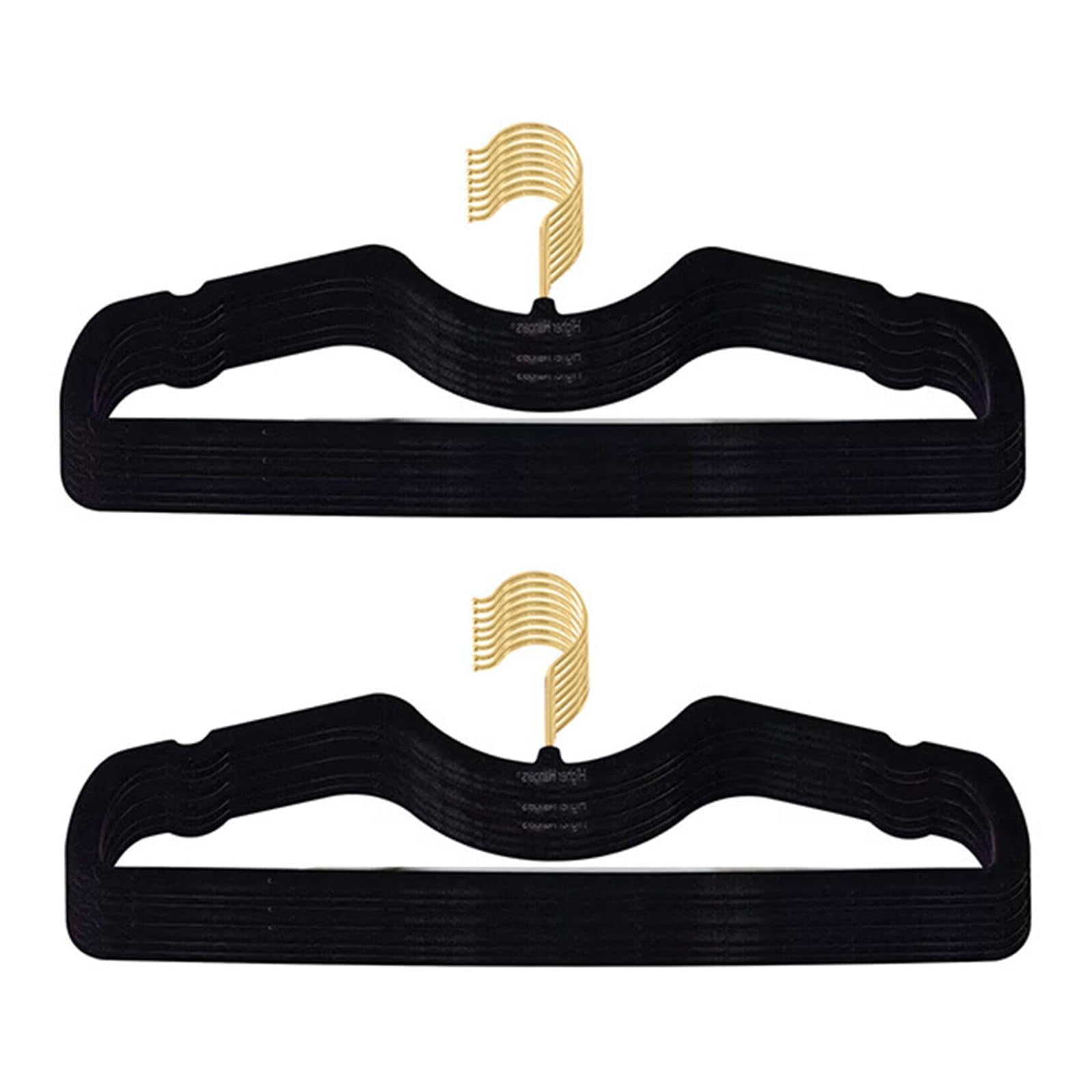 50 Pack Velvet Hangers, Soft Felt Non-Slip Garment Hangers, Short Neck ...