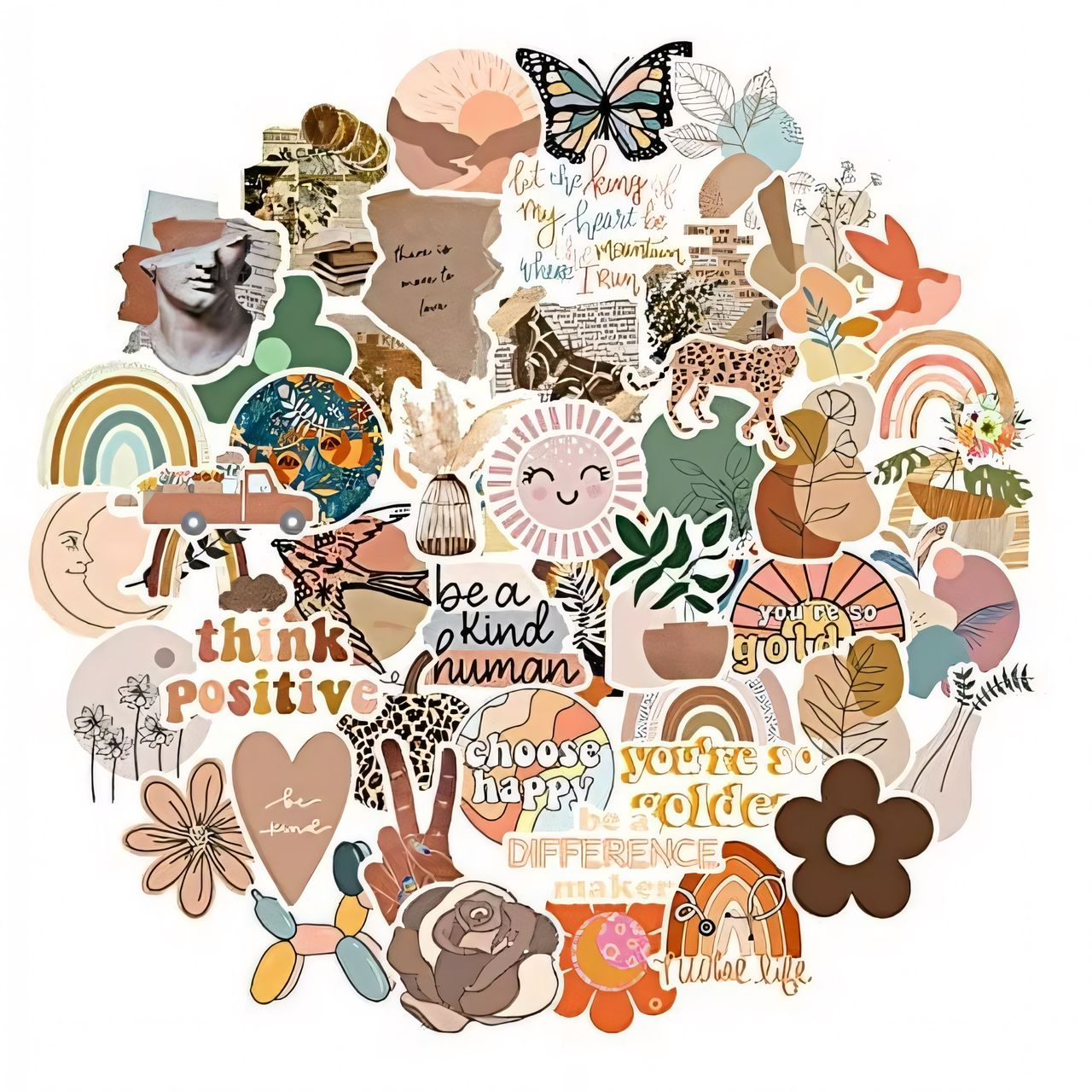 VSCO Stickers 100 Pack pink I Cute Stickers Waterproof 100% Vinyl ...