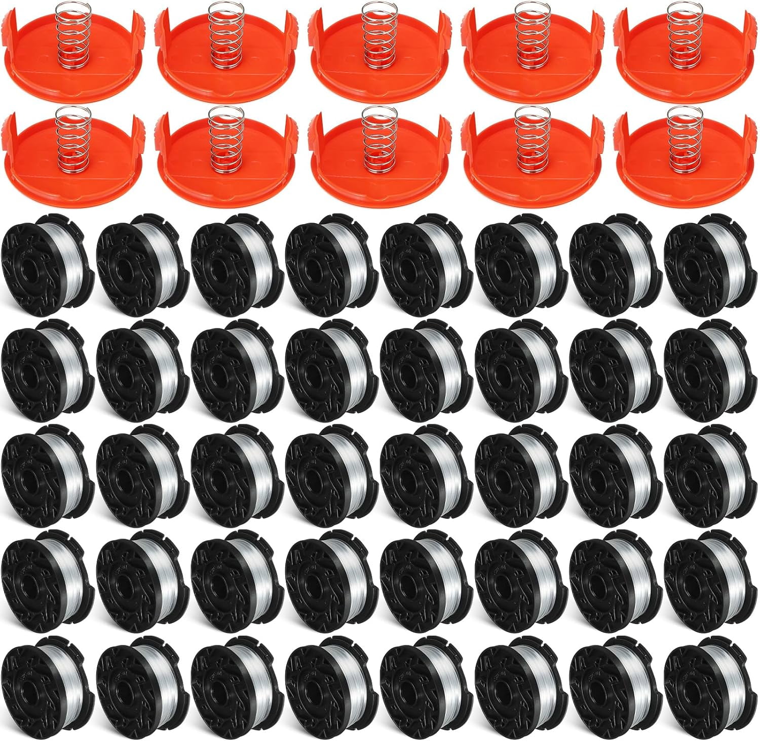 50 Pack Weed Eater String Compatible with Black and Decker, Af-100/af-100-3zp/af-100-bkp 1500ft ...