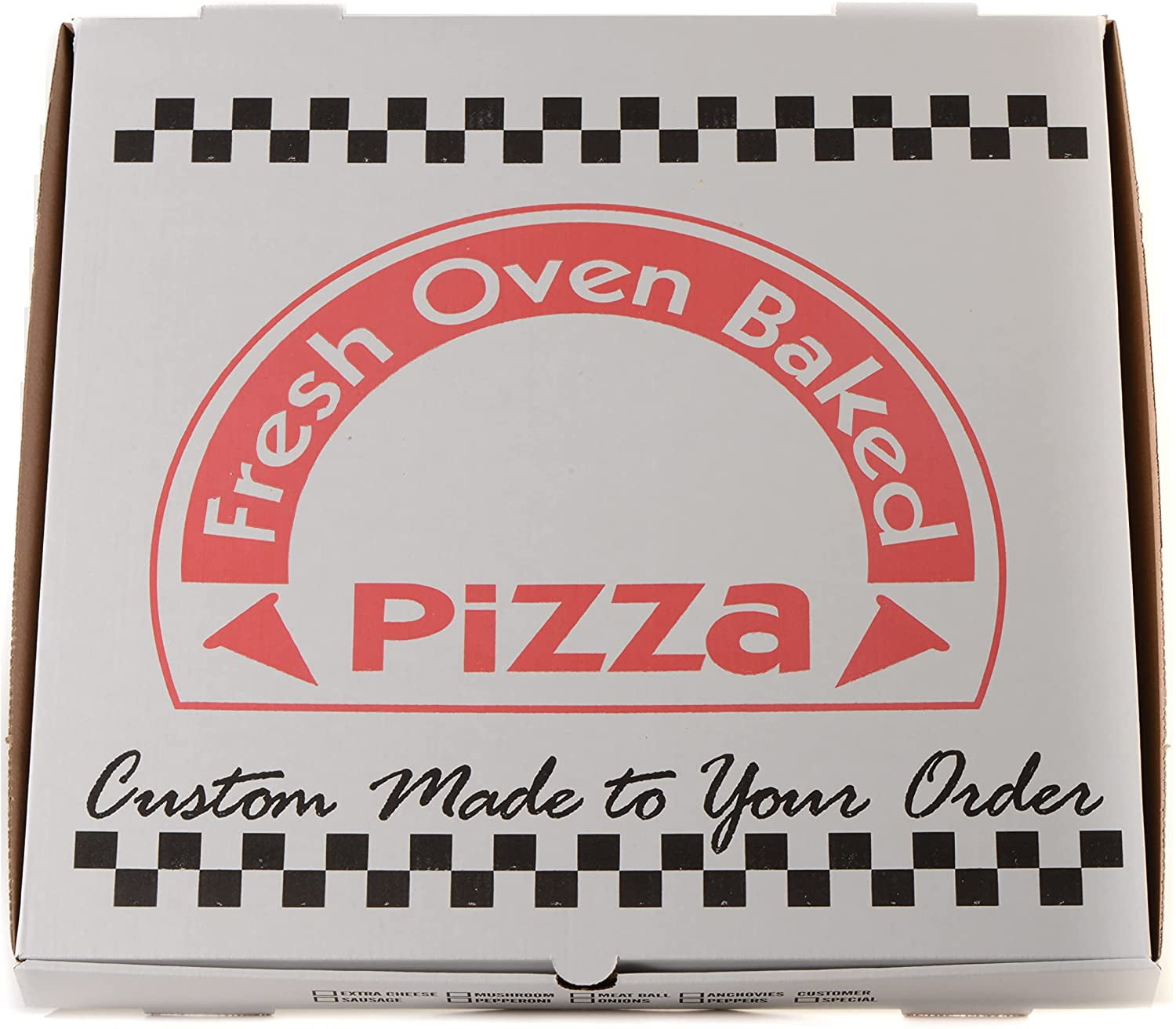 [50 Pack] White Corrugated Cardboard Pizza Boxes 18x18 inch Clay Coated ...