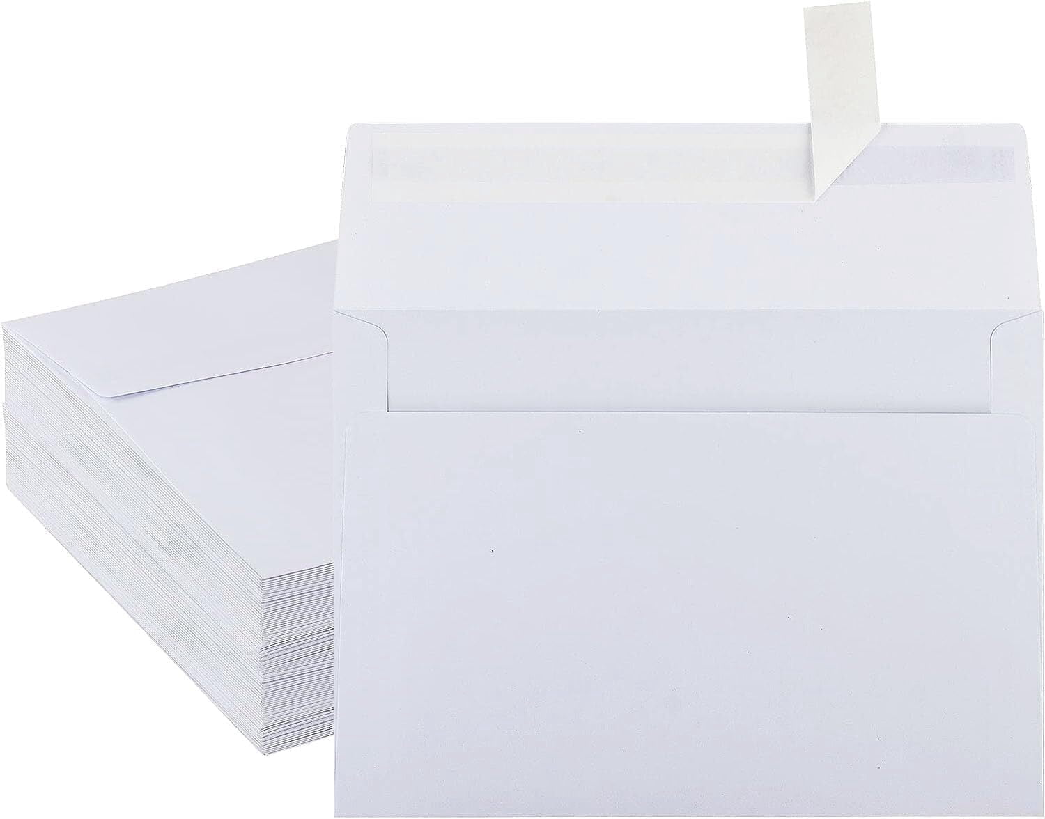 50 Pack White Envelopes, 5 x 7 Inch Envelopes,A7 Envelopes, Card ...