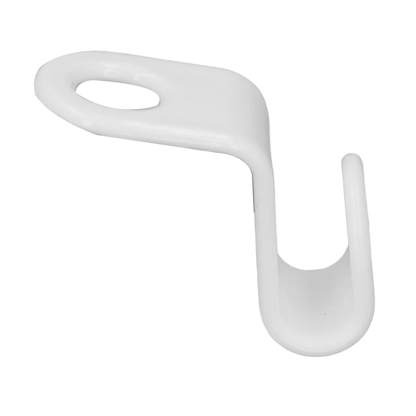 50 Pack White PP Plastic Hanger Connector Hooks for Sweaters Coats ...