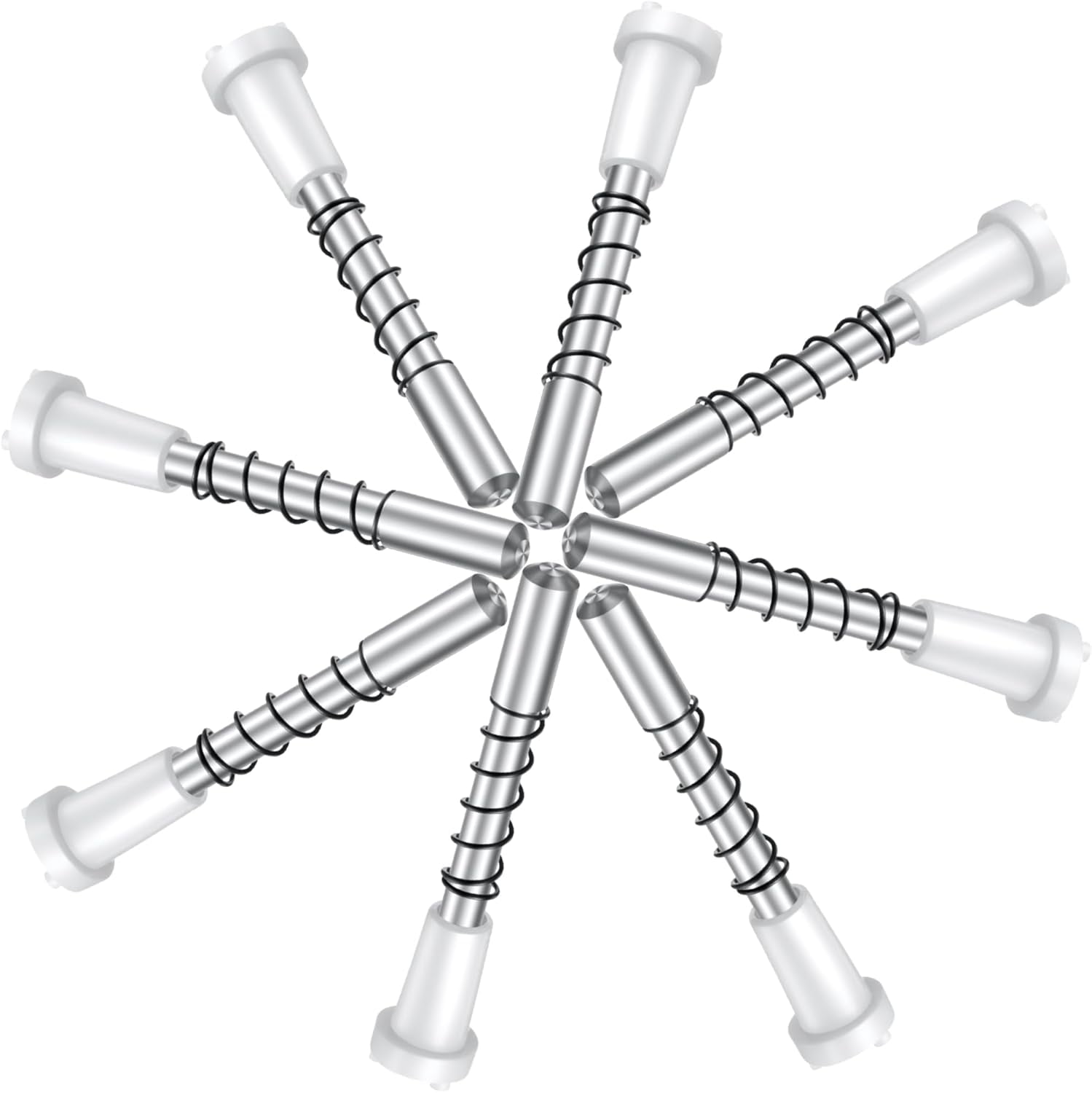 50 Pack Window Screen Plunger Latches with Caps, 5/32" X 1-1/2 ...