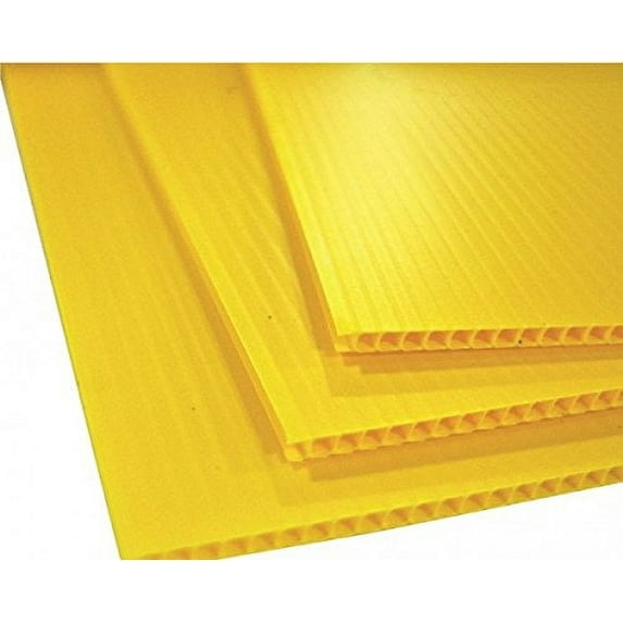 (50 Pack) Yellow Corrugated Plastic Sheet 18" X 24" Vertical - Walmart.com