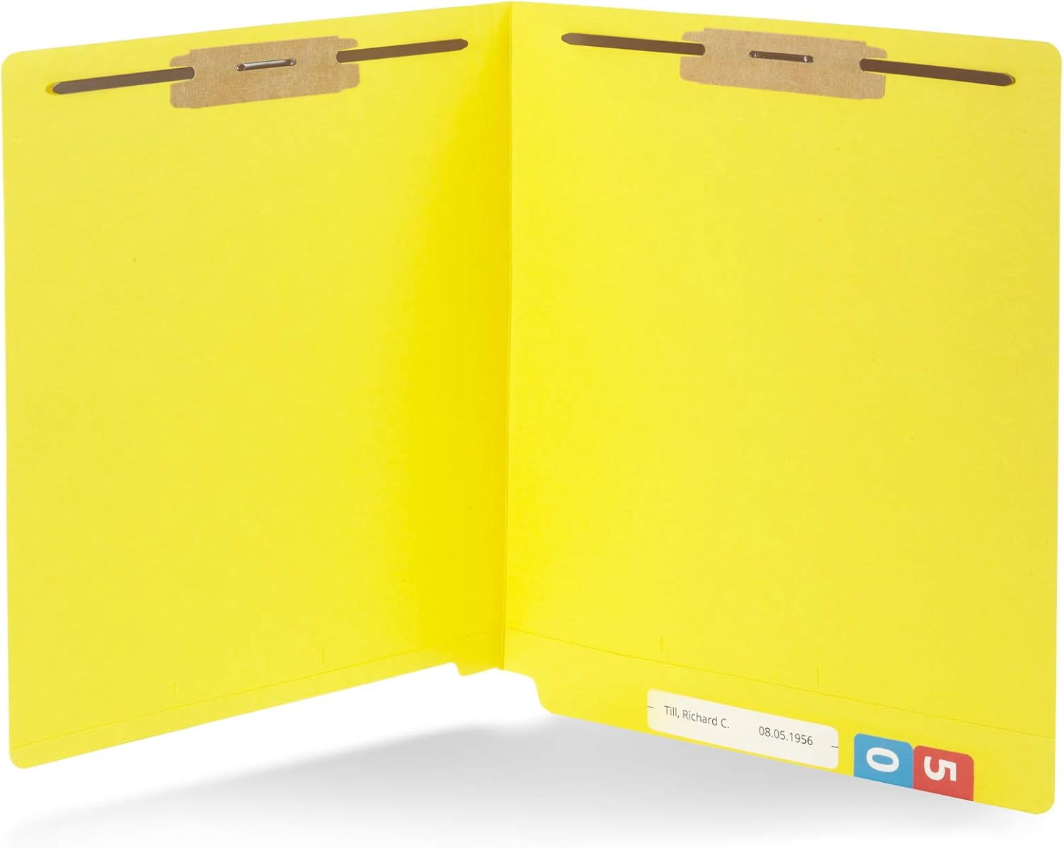 50-Pack Yellow Letter-Size End-Tab File Folders with Reinforced ...