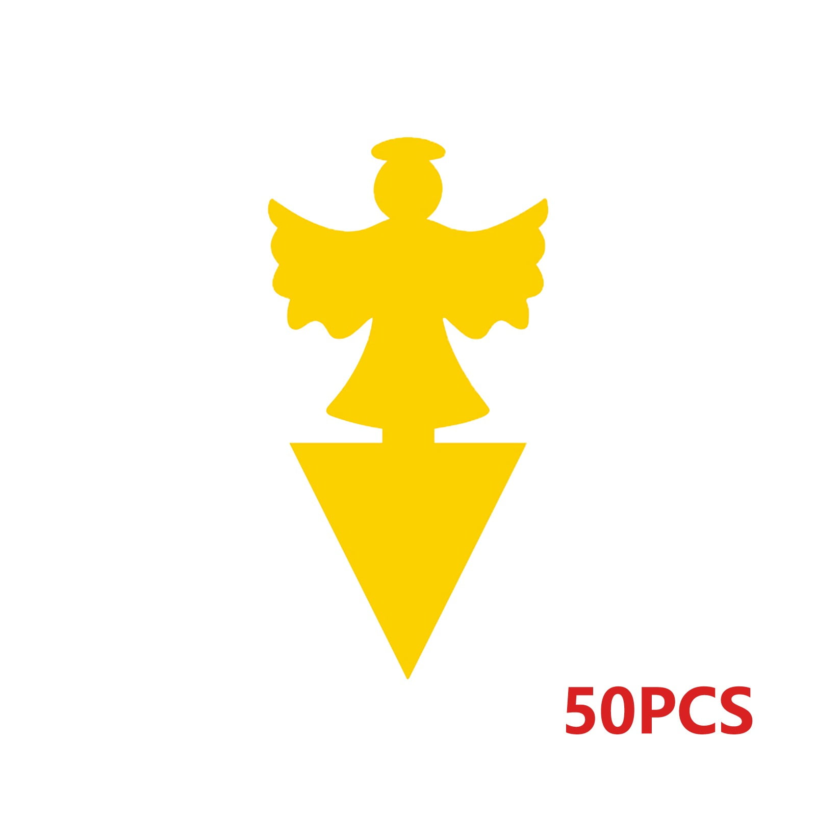 50 Pack Yellow Sticky Gnat Traps for Plants, Indoor Outdoor Flying ...