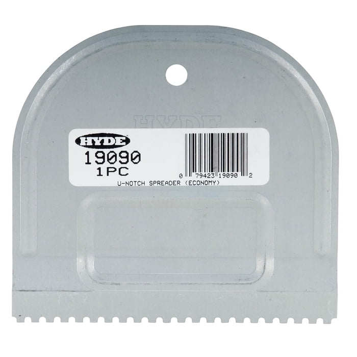 50-Pack of 4-3/4” Hyde 19090 Economy Grade U-Notch Metal Adhesive ...