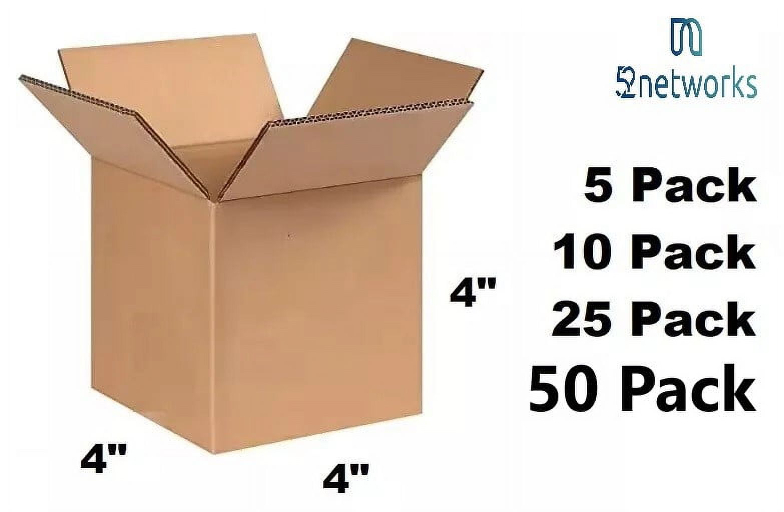 50 Pack of 4x4x4 Cardboard Paper Box Mailing Packing Shipping Box ...