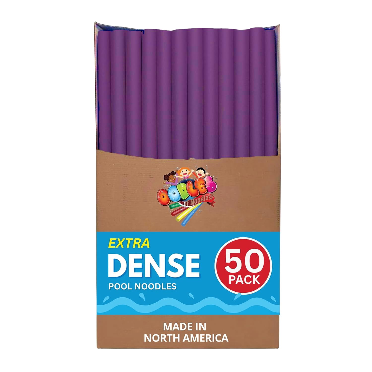 Oodles of Noodles Deluxe Rainbow Swimming Pool Noodles Foam- Pack of 50 ...