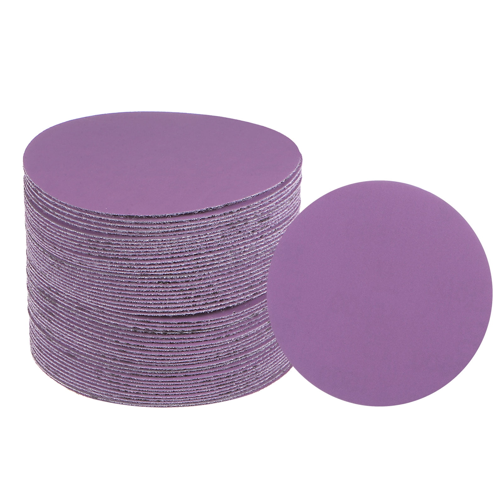 50 Packs 1500 Grit Purple Sanding Discs 3 Inch Hook and Loop Circular ...