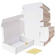 UCANPACK White Shipping Boxes 6 x 4 x 4" - 25 Pack Corrugated Shipping ...