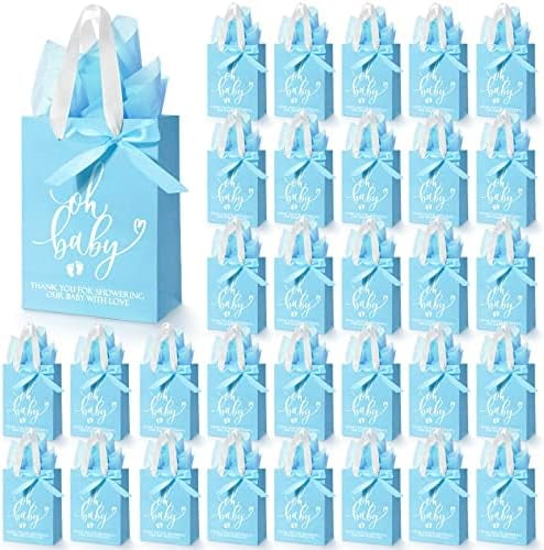 50 Packs Baby Shower Gifts Bags Bulk Baby Shower Favor Bags with Handle ...