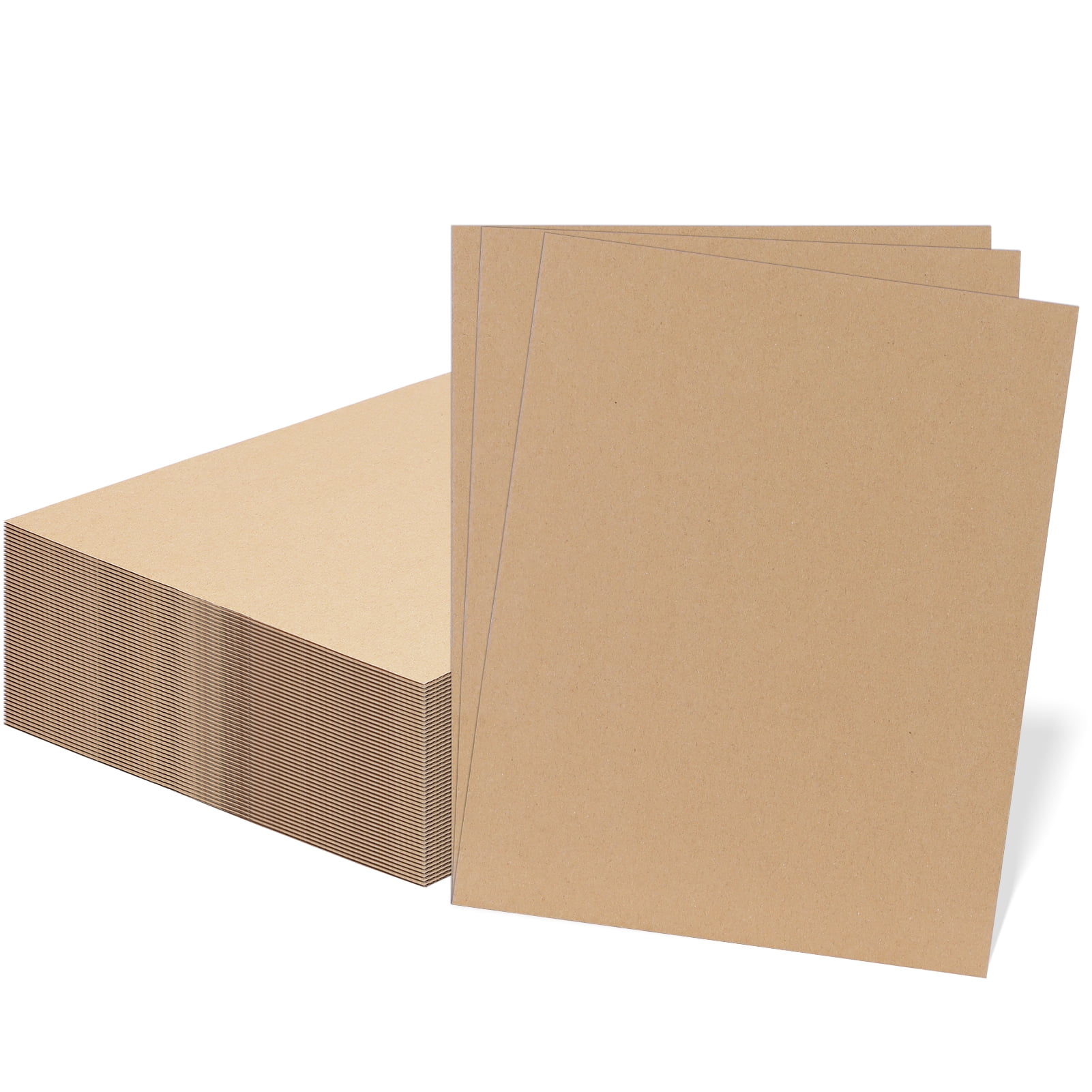 50 Packs Corrugated Cardboard Sheets, 11x14 Flat Packaging Inserts Pads ...