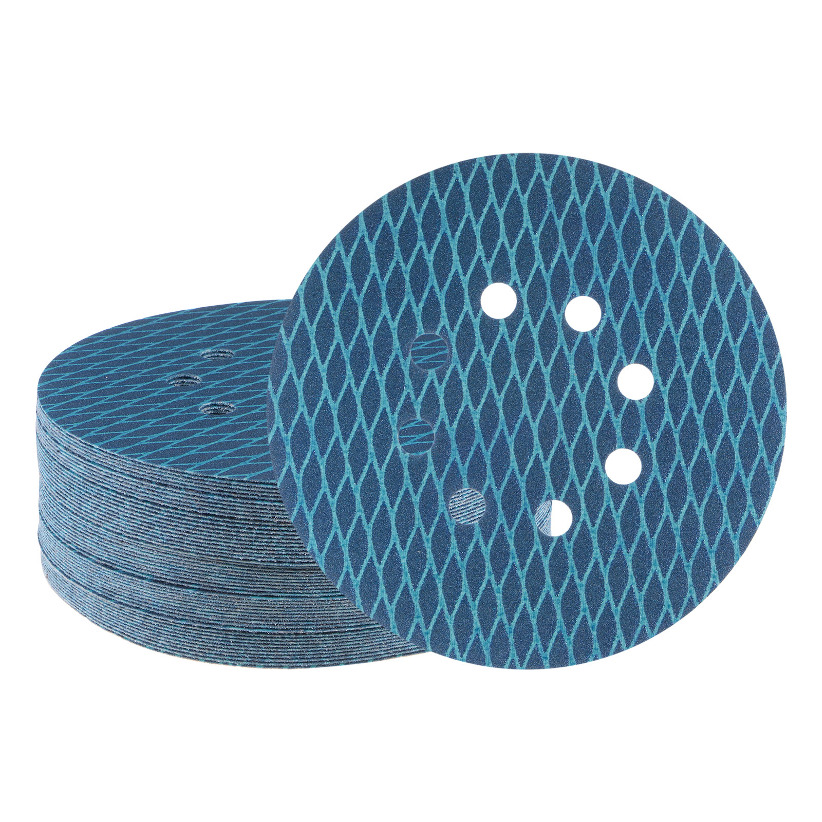 50 Packs Diamond Shape Sanding Discs 6 Inch 180 Grit Hook and Loop Blue ...