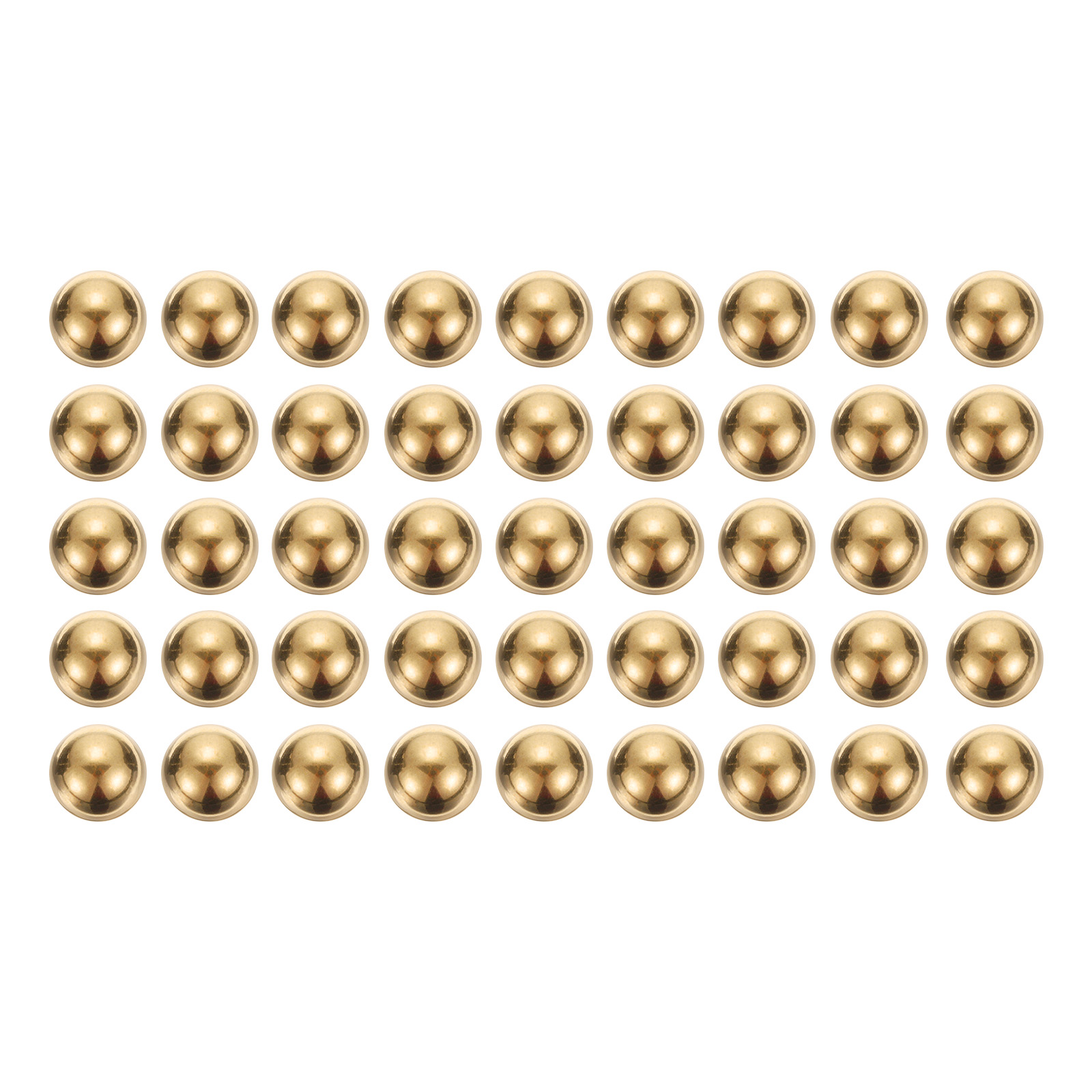 50 Packs Precision Solid Brass Bearing Balls 4.5mm Industrial Brass ...
