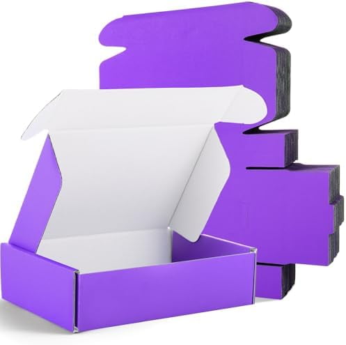 50 Packs Shipping Boxes Cardboard Corrugated Mailer Packaging Boxes for ...