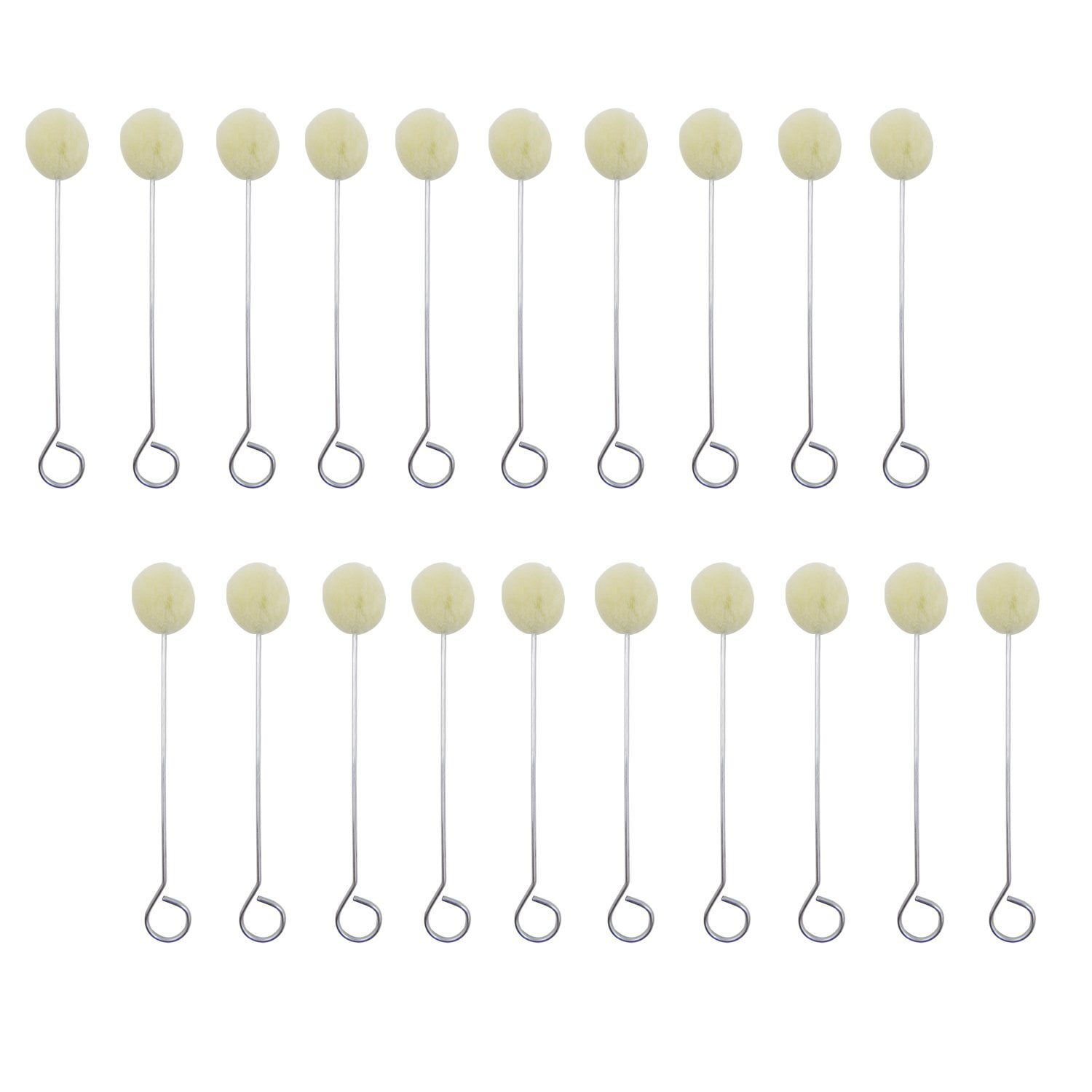 50 Packs Wool Daubers with Metal Handle Leather Dye Applicator Ball Brushes for DIY Crafts ...