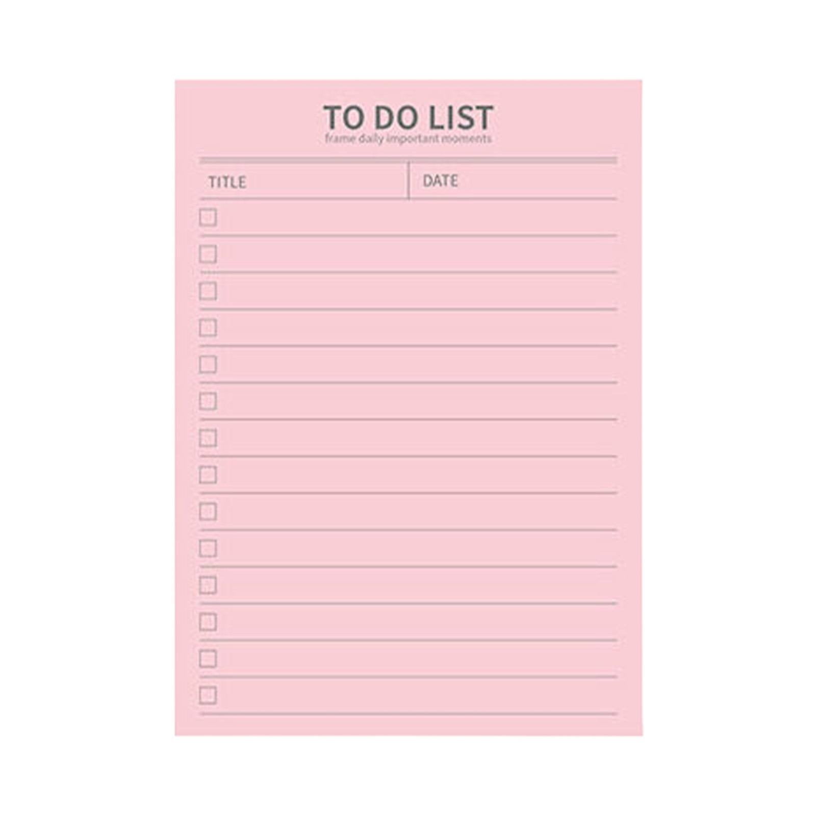 50 Pad to Do List Sticky Notes Notepad ， Daily Planner Note Pads ，To Do ...