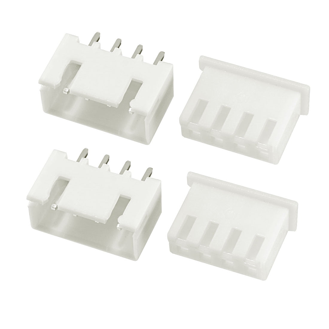 50 Pairs 2.54mm Pitch 4P XH2.54-4P Connector Female Pin Header + Housing - Walmart.com