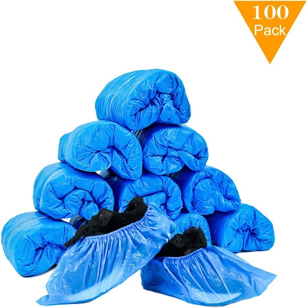 RAGUPEL Blue Disposable Shoe Covers, Non-Slip Waterproof Boot Covers ...