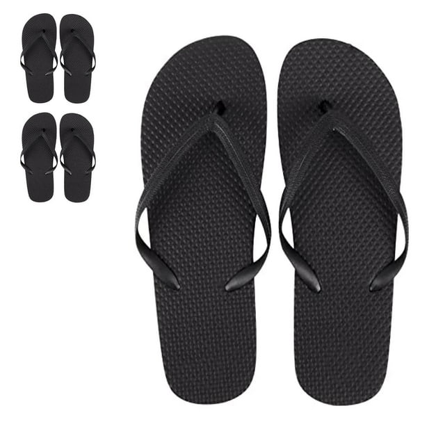Walmart's Bulk Pack of 50 Waterproof Men's Flip Flop Sandals in Black ...