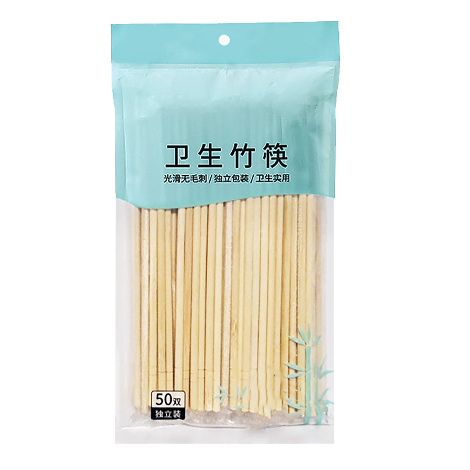50 Pairs Disposable Bamboo Chopsticks Takeout Commercial Household ...