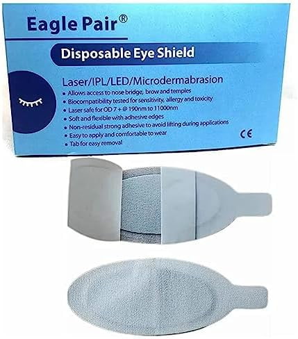 50 Pairs Disposable Eye Shield for Beauty Guest Eye Protection 190nm ...