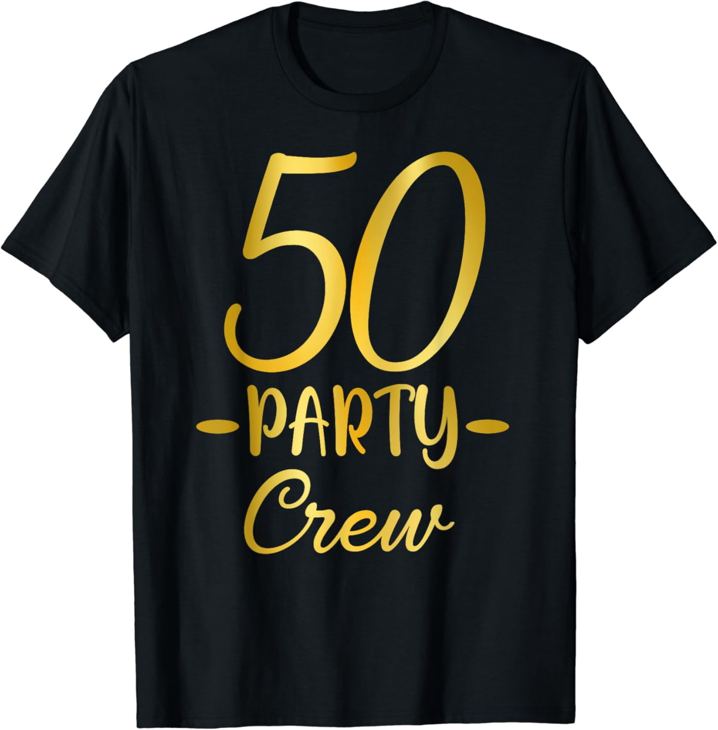 50 Party Crew 50th Birthday Group Friends Drinking Beers T-Shirt ...
