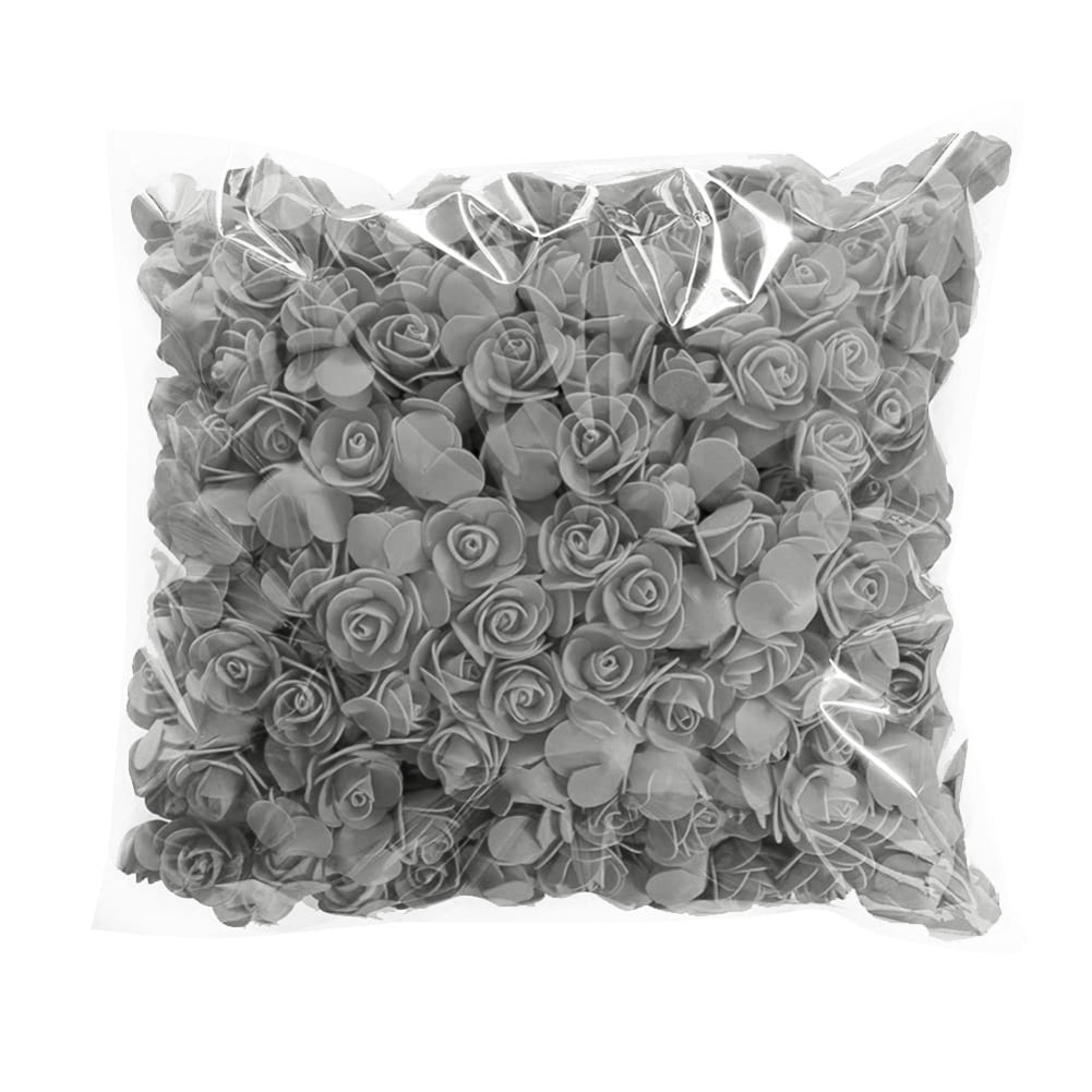 50 Pcs 1.3 Inch Mini Artificial Rose Flowers PE Foam Fake Rose Heads ...
