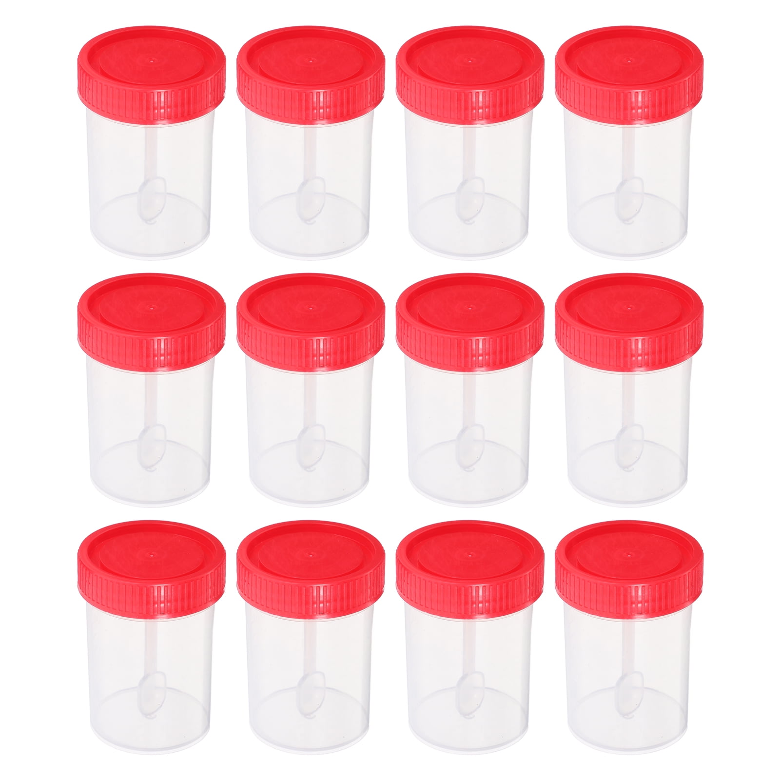 50 Pcs/1 Pack 40ml Plastic Specimen Sampling Cup Practical Stool Sealed ...