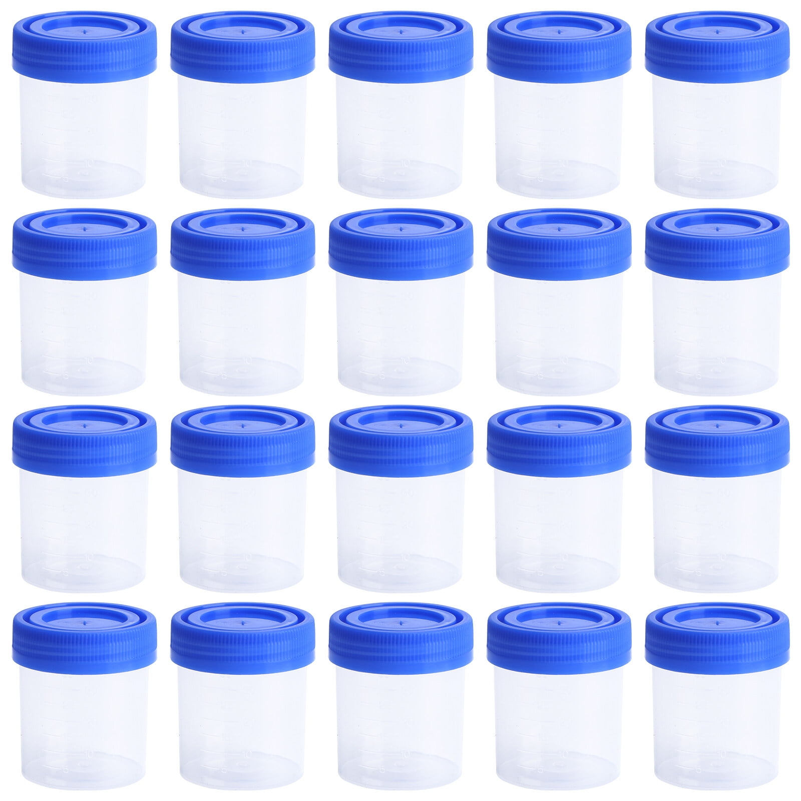 50 Pcs/1 Urine Collection Cups Sample Specimen for Party Screw Cap ...