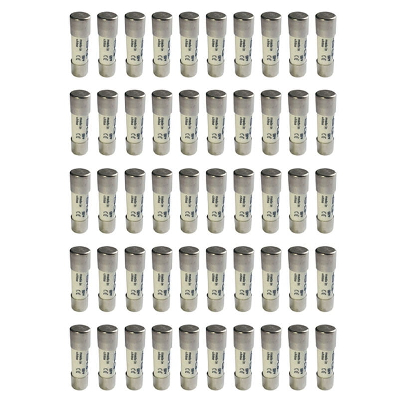 50 Pcs 1000 Fuse Solar PV Explosion-Proof Fuse Silver - 20A - Walmart.com