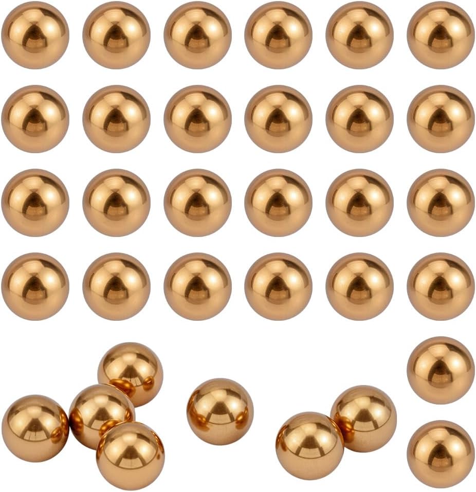 50 Pcs 12mm Precision Solid Brass Bearing Balls Industrial Brass Ball ...