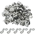 50 Pcs 12mm Stainless Steel Rigid Pipe Strap U Bracket Two Hole Conduit ...