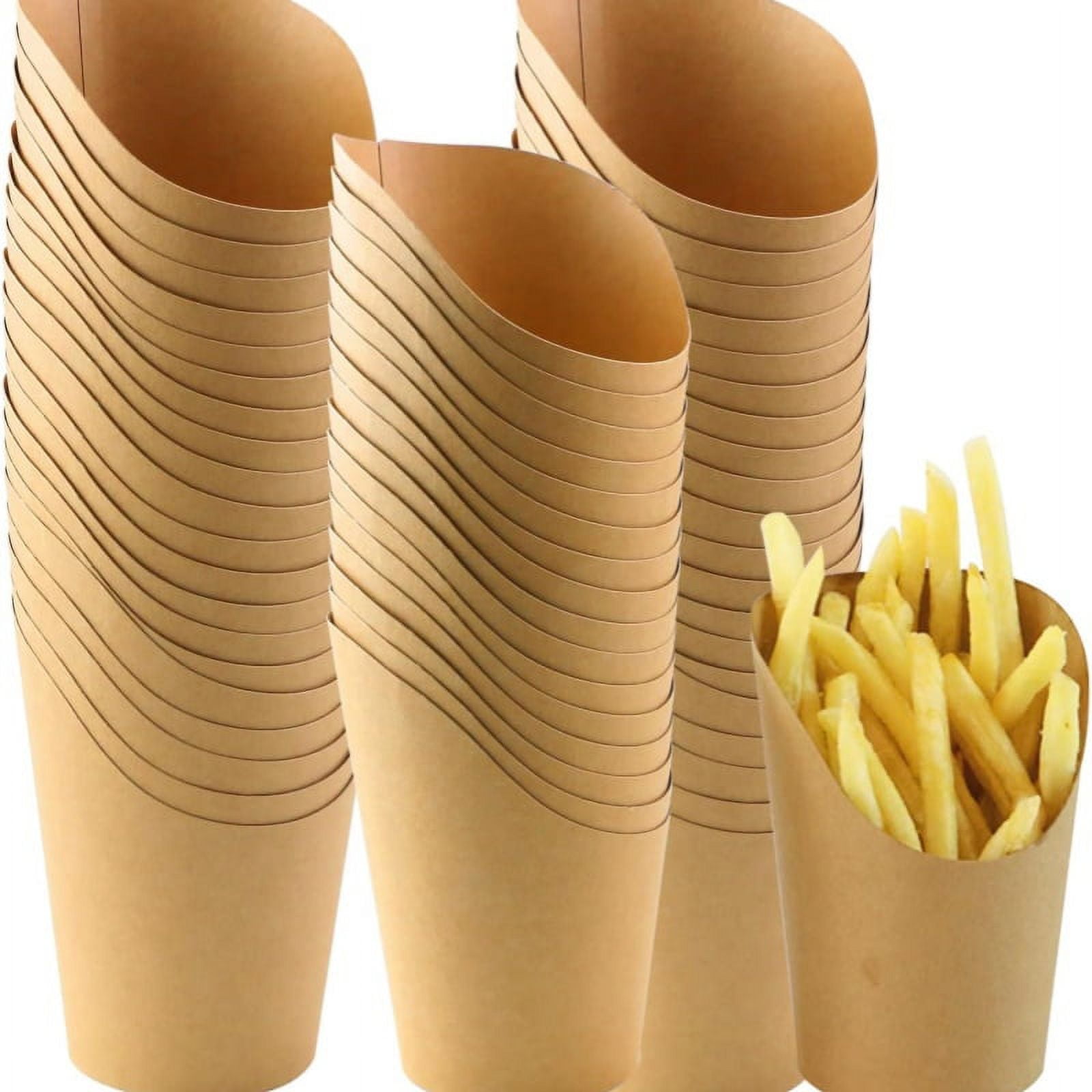 50 Pcs 12oz 14oz French Fries Holder Charcuterie Disposable Paper Kraft ...