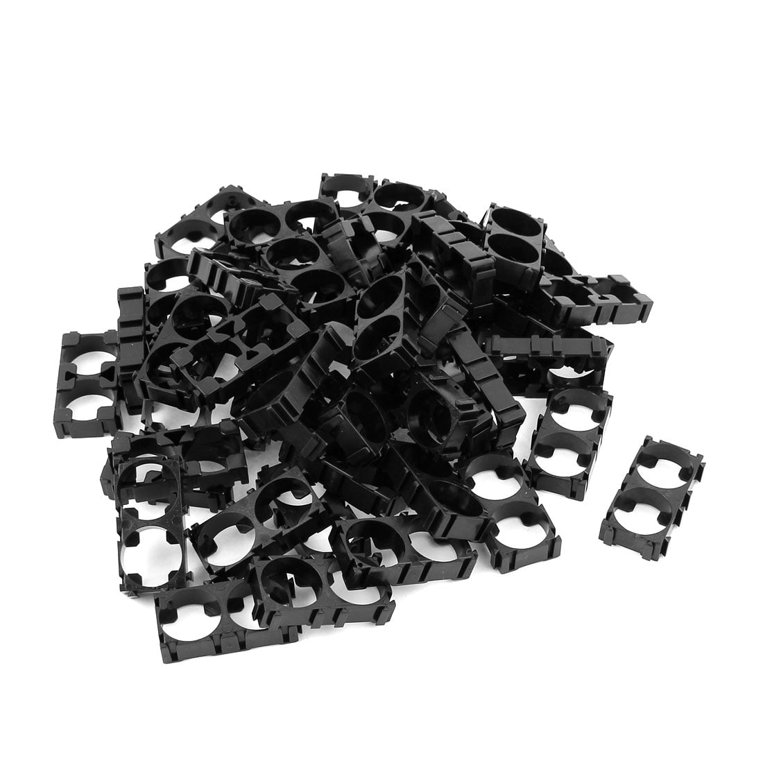 50 Pcs 18650 Lithium Cell Battery Double Holder Bracket for DIY Battery ...