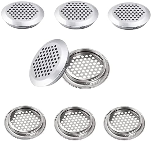 50 Pcs 2 inch Soffit Vents Round, 53mm Stainless Steel Circular Air ...